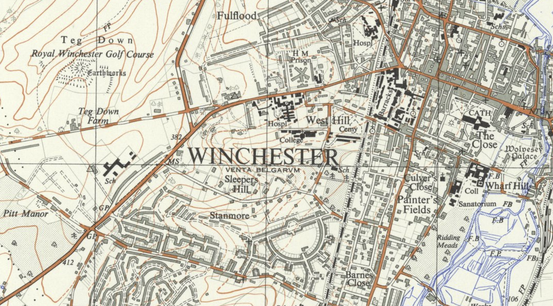 Maps of Winchester, Hampshire - walkWINCHESTER